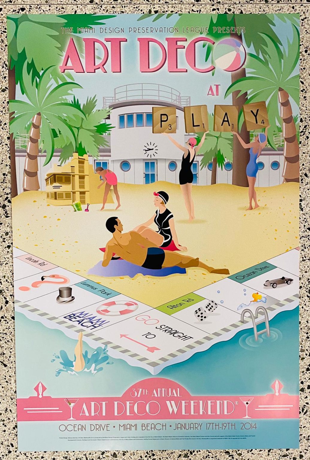 2014 Art Deco Weekend Poster – Art Deco at Play - Miami Design ...