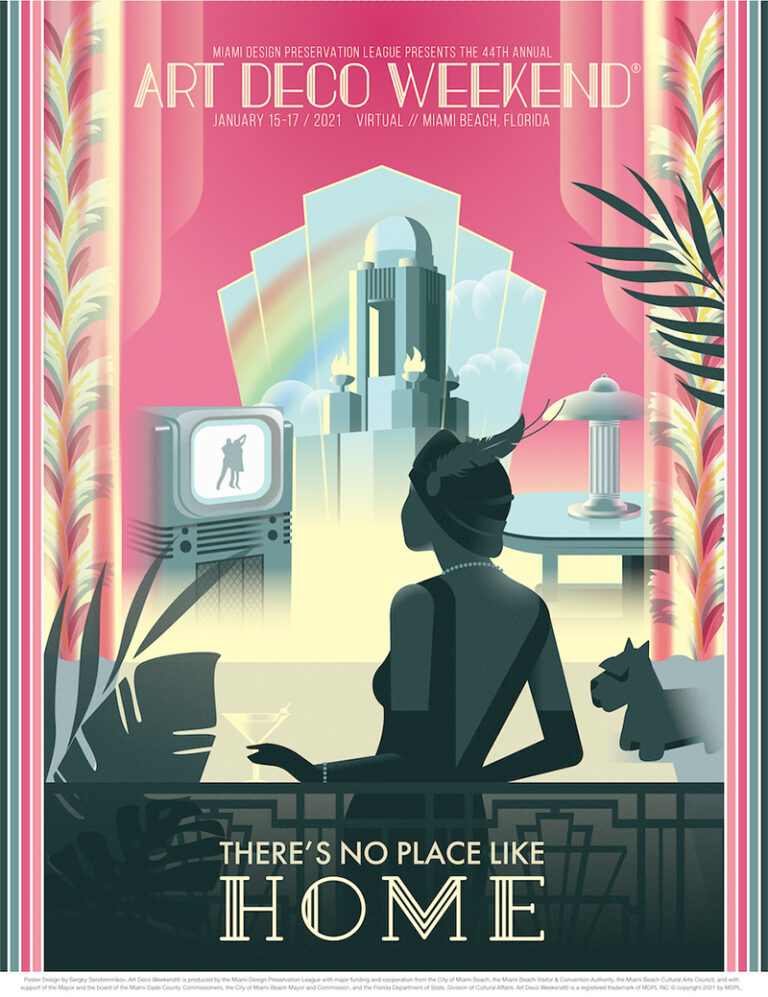 2021 Art Deco Weekend - Mini Poster 8"x10" - Miami Design Preservation ...